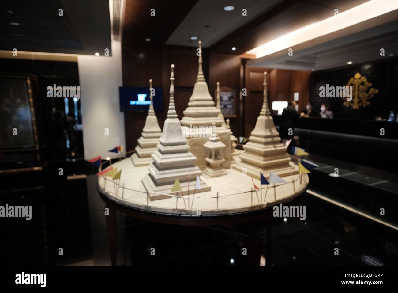 Songkran Decorations JW Marriott Lobby Bangkok Thailand April 2022 ...