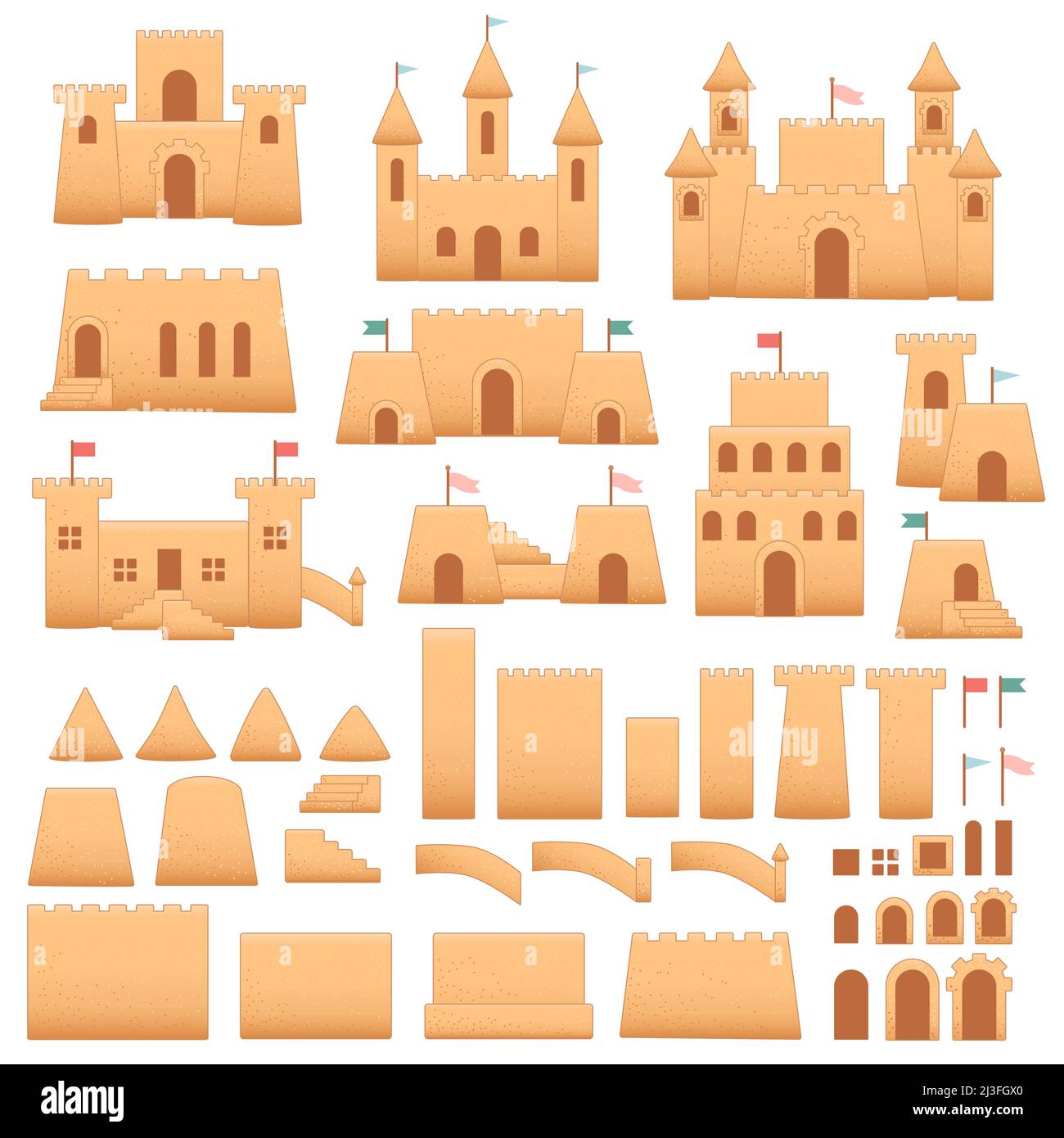 Sand castle ocean Cut Out Stock Images & Pictures - Alamy