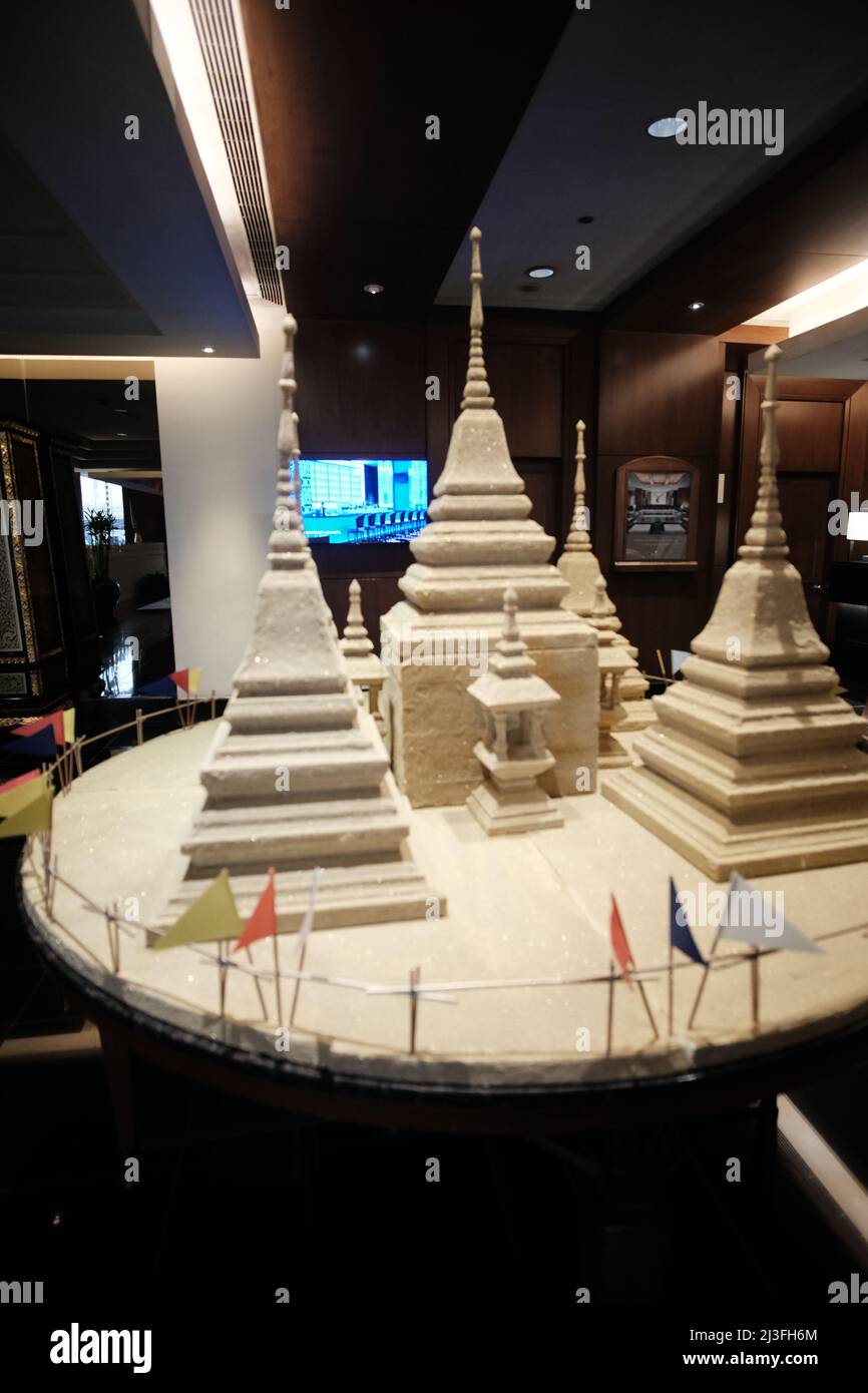 Songkran Decorations JW Marriott Lobby Bangkok Thailand April 2022 ...