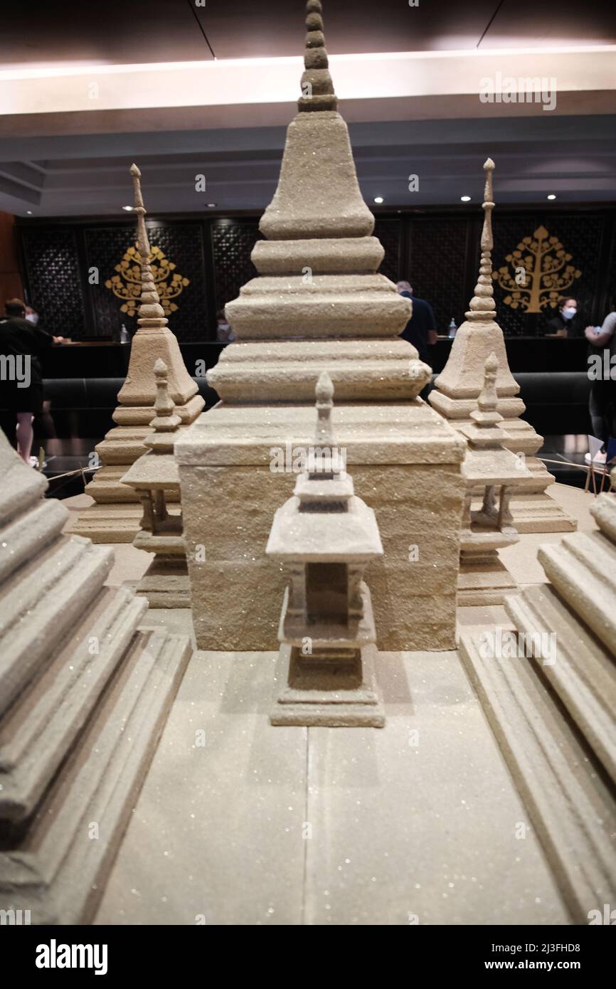 Songkran Decorations JW Marriott Lobby Bangkok Thailand April 2022 ...