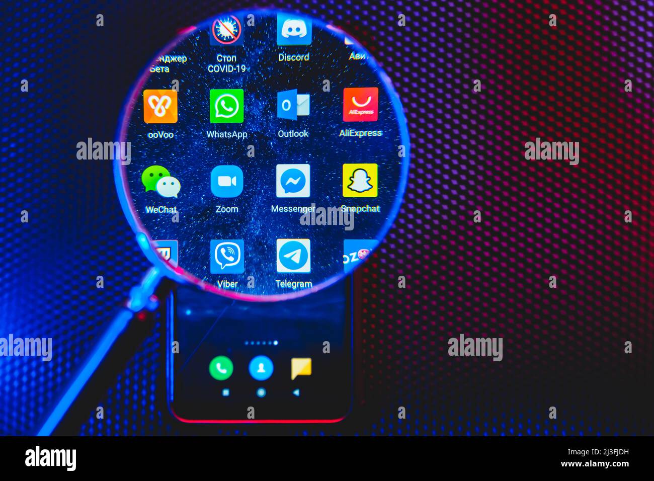 Lots of apps for connecting people and working from home on the ...