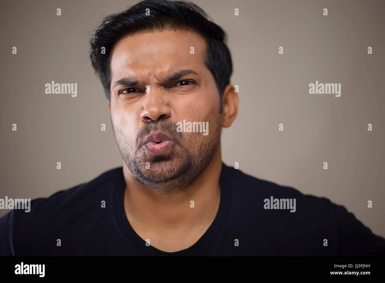 Close up angry asian man hi-res stock photography and images - Alamy
