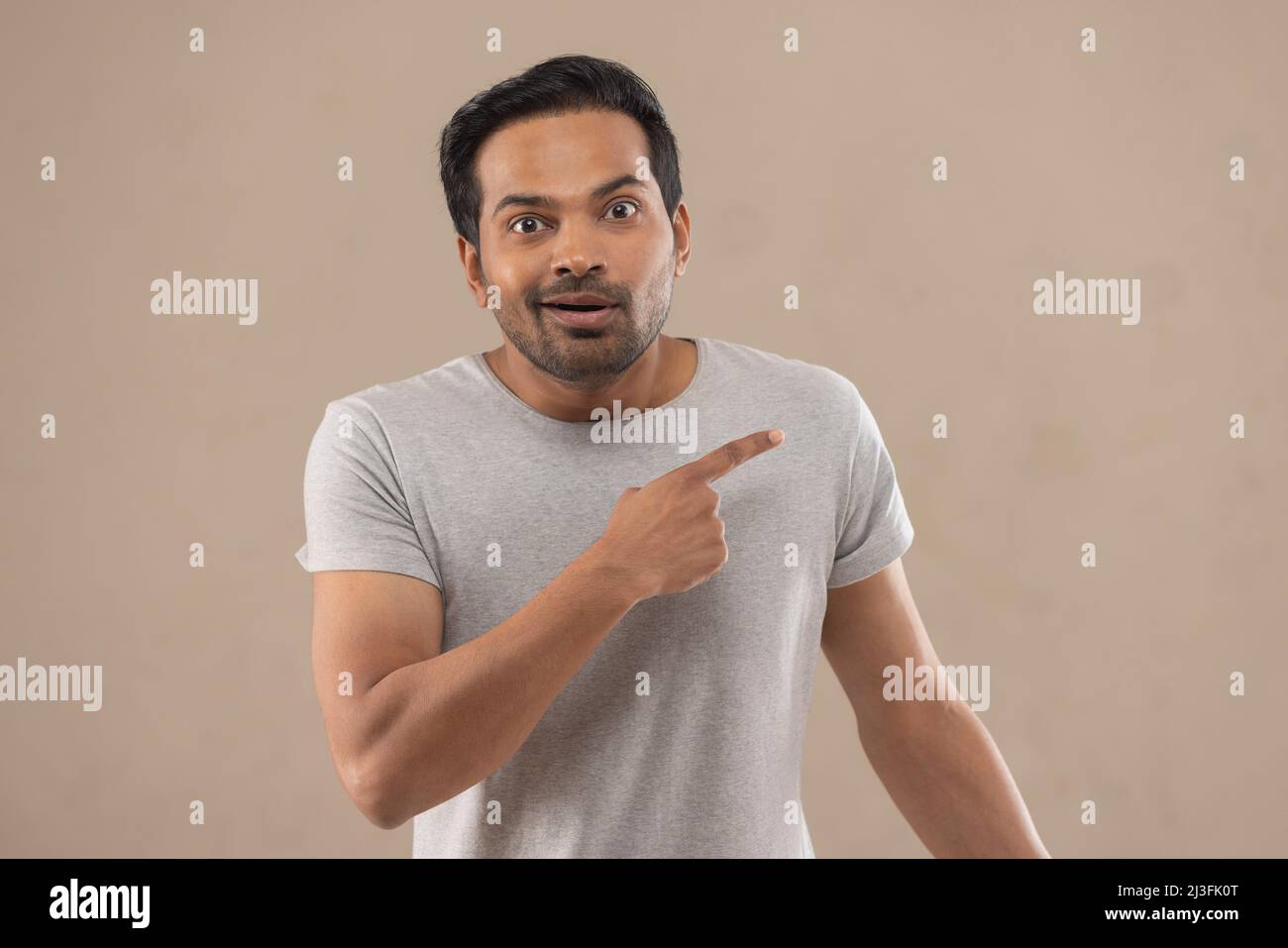 Man finger pointing away hi-res stock photography and images - Alamy