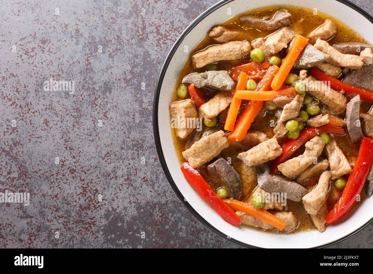 Pork Igado is an Ilocano stew made of strips of liver and pork ...