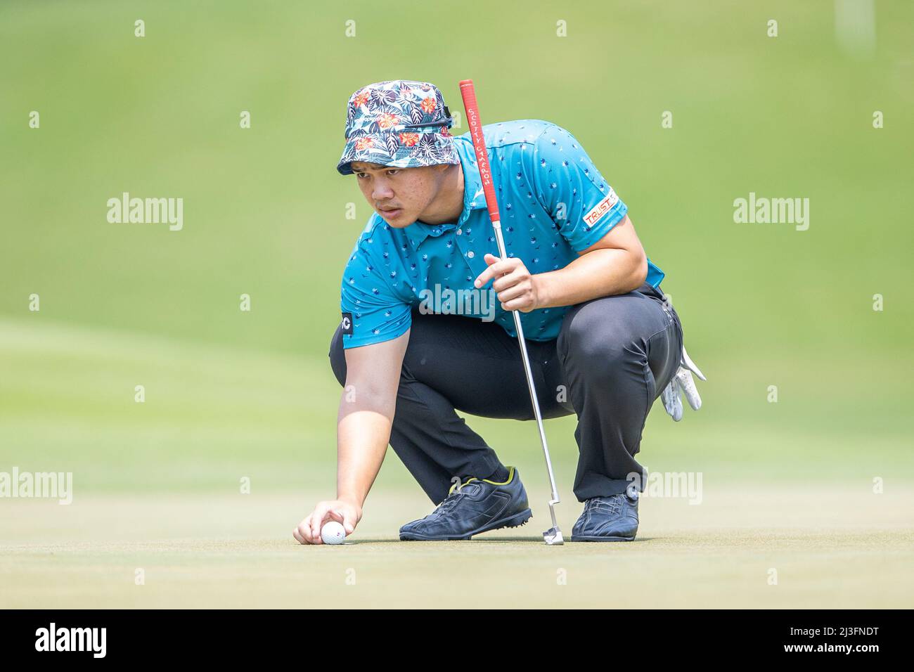Pattaya Thailand - April 8: during the second round of the Trust Golf ...