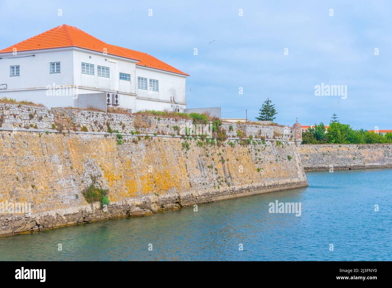 Fortress located at seaside or Portuguese town Peniche Stock Photo - Alamy