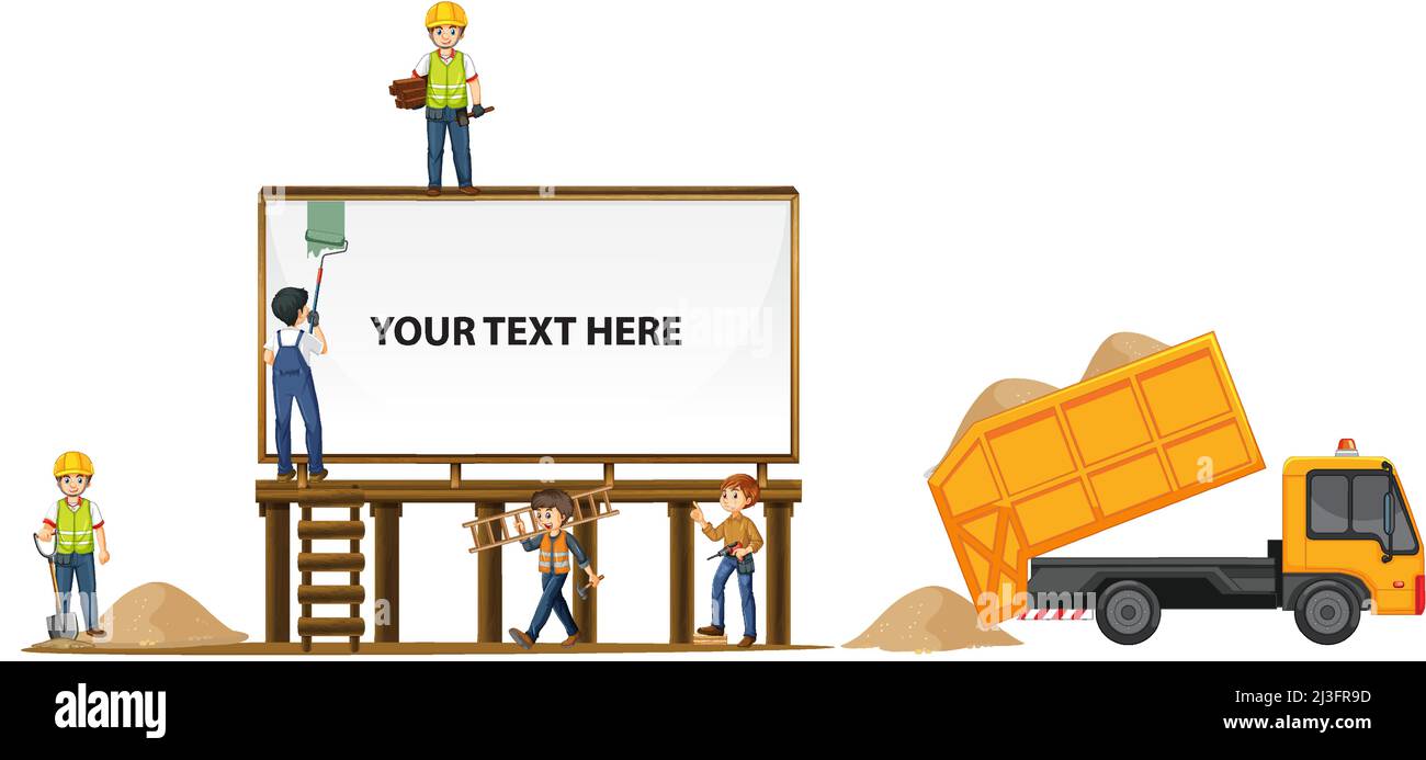 Empty building site Stock Vector Images - Alamy