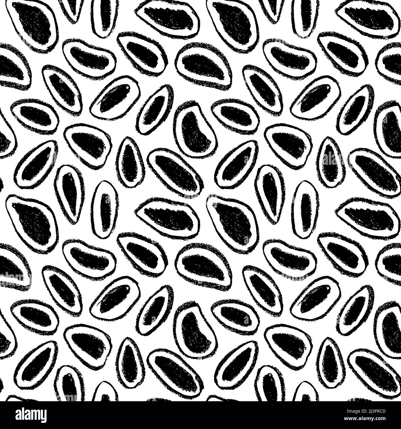 Messy black polka dot vector seamless pattern Stock Vector Image & Art ...