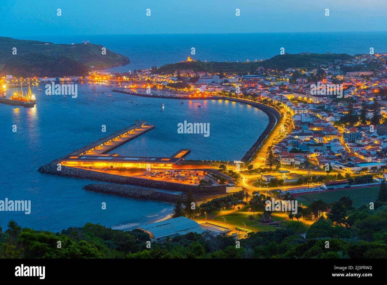 Horta town on faial island hi-res stock photography and images - Alamy