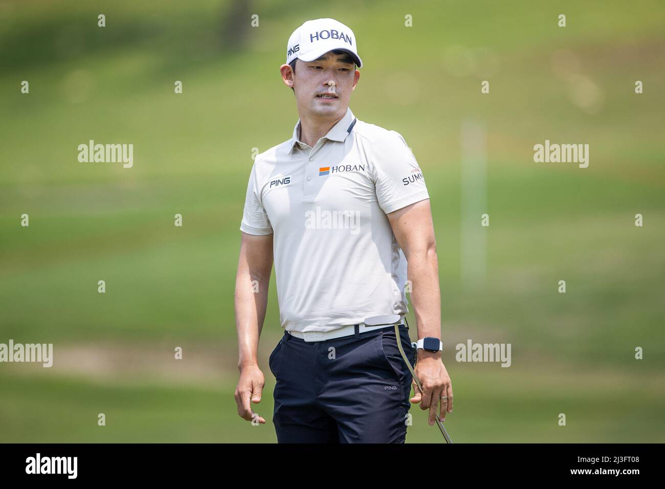 Pattaya Thailand - April 8: Bio Kim of South-Korea during the second ...