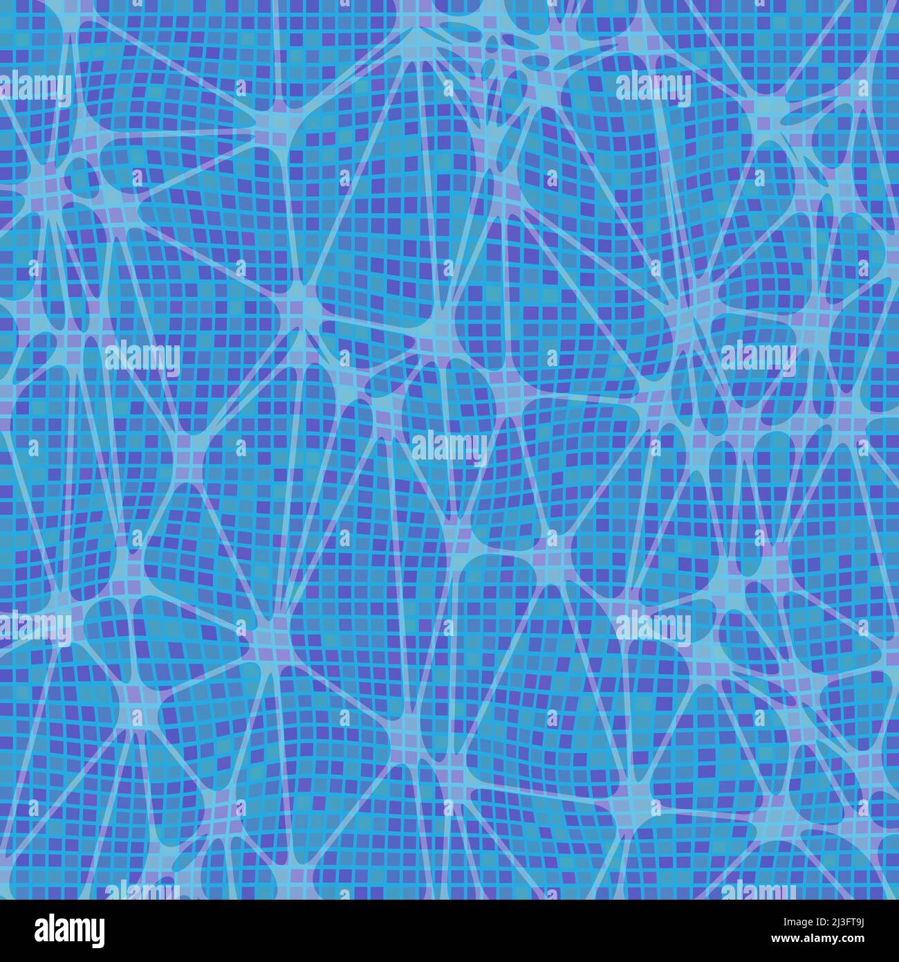 Swimming Pool Texture. Transparent Wave Surface Reflect. Blue Mosaic ...