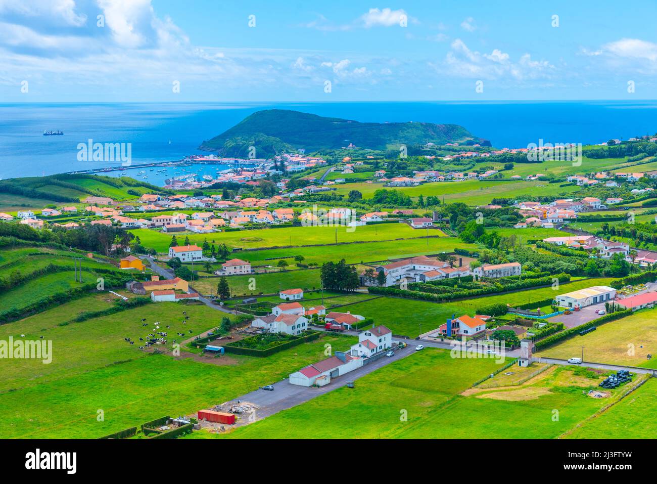Rural landscape of Faial island at the Azores, Portugal Stock Photo - Alamy