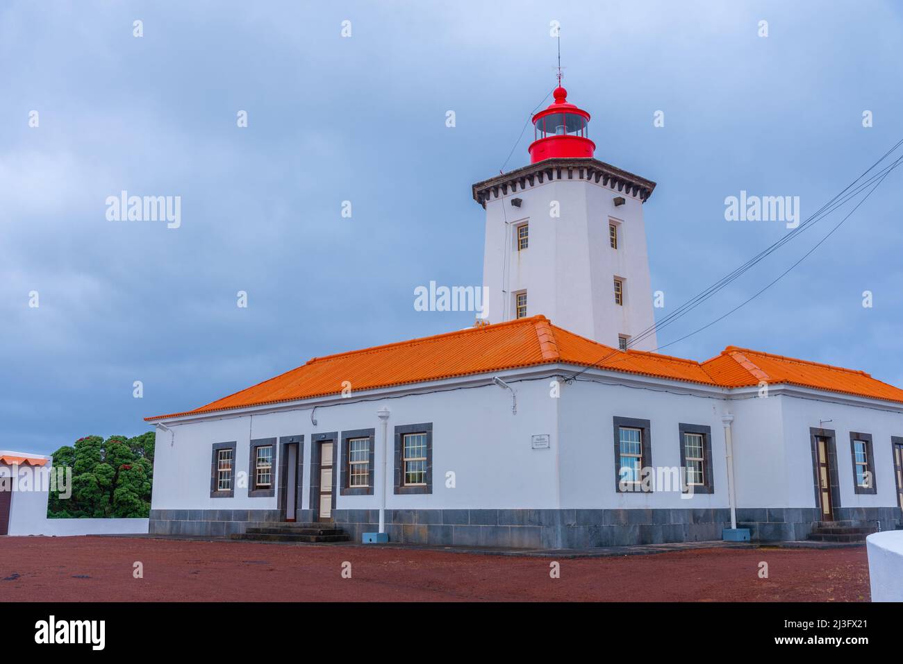 Lighthouse at Pico Island, Azores, Portugal Stock Photo - Alamy