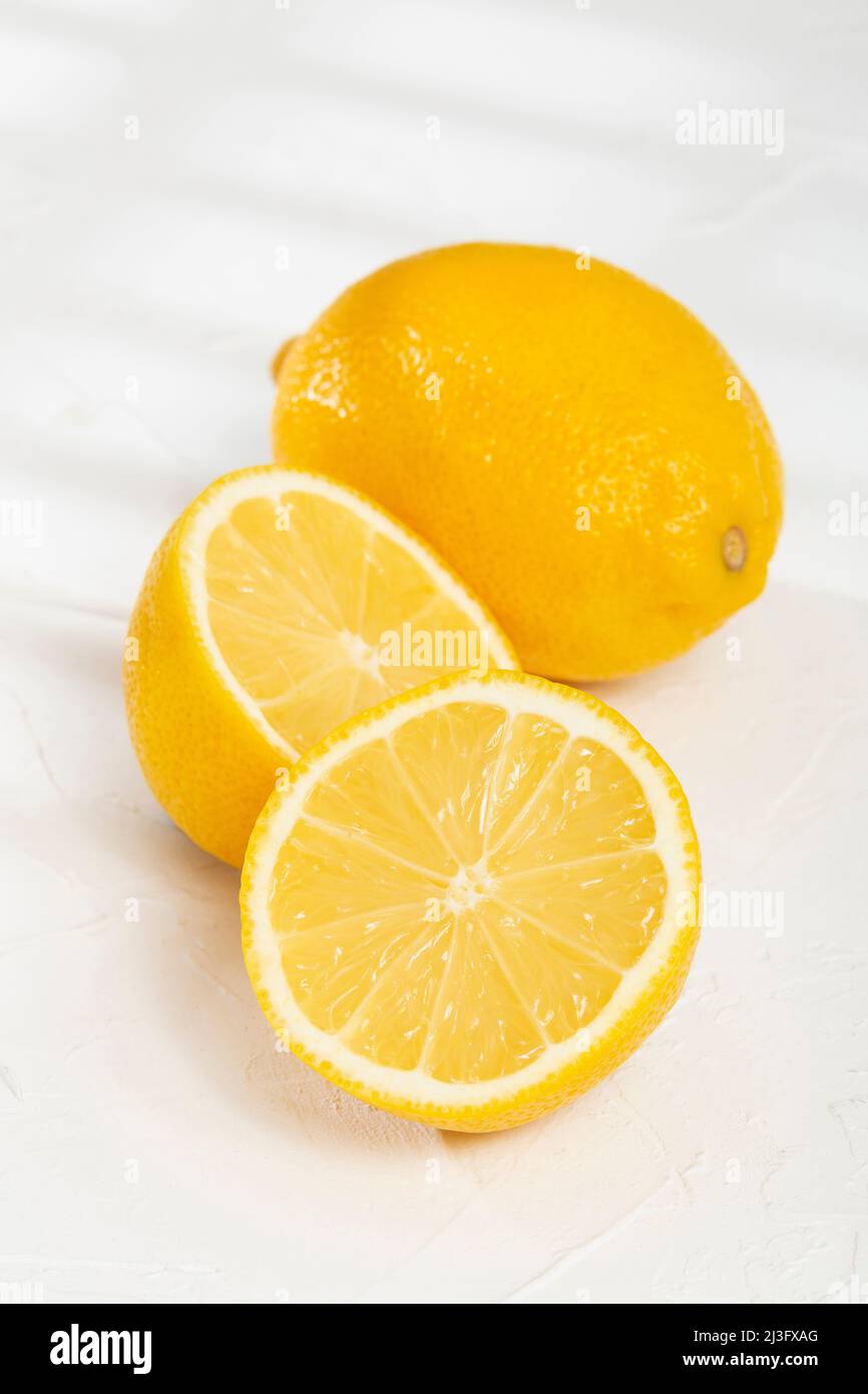 Ripe And Fresh Fruit, Yellow Lemon - Citrus Meyeri Stock Photo - Alamy