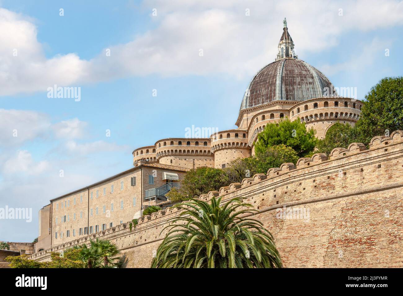 Basilica di Santa Casa at the historical town center of Loreto, Marche ...