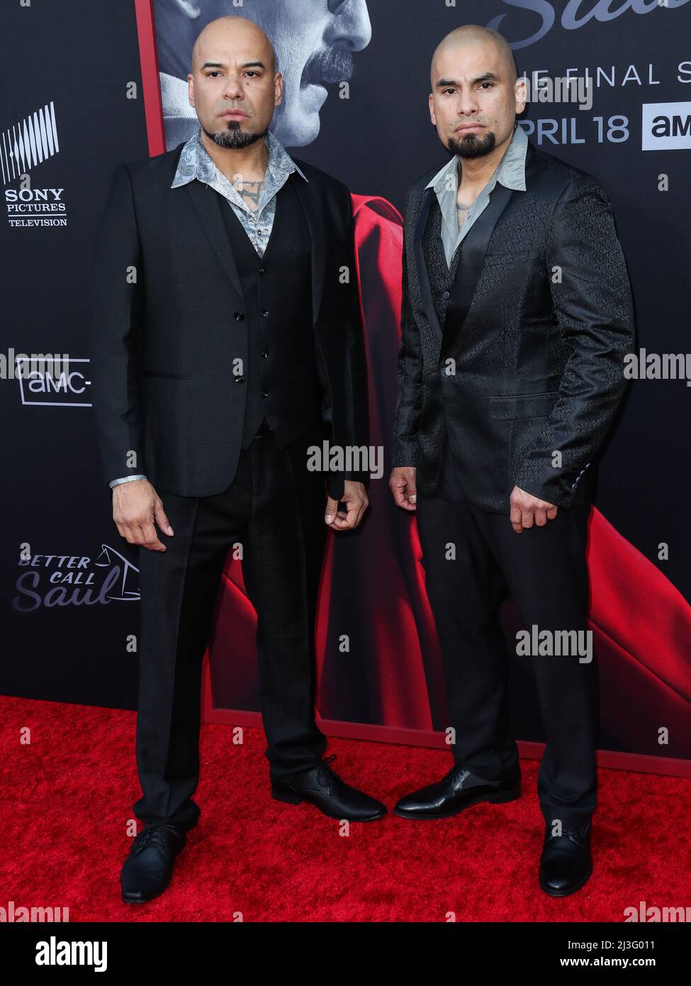 HOLLYWOOD, LOS ANGELES, CALIFORNIA, USA - APRIL 07: Luis Moncada and ...