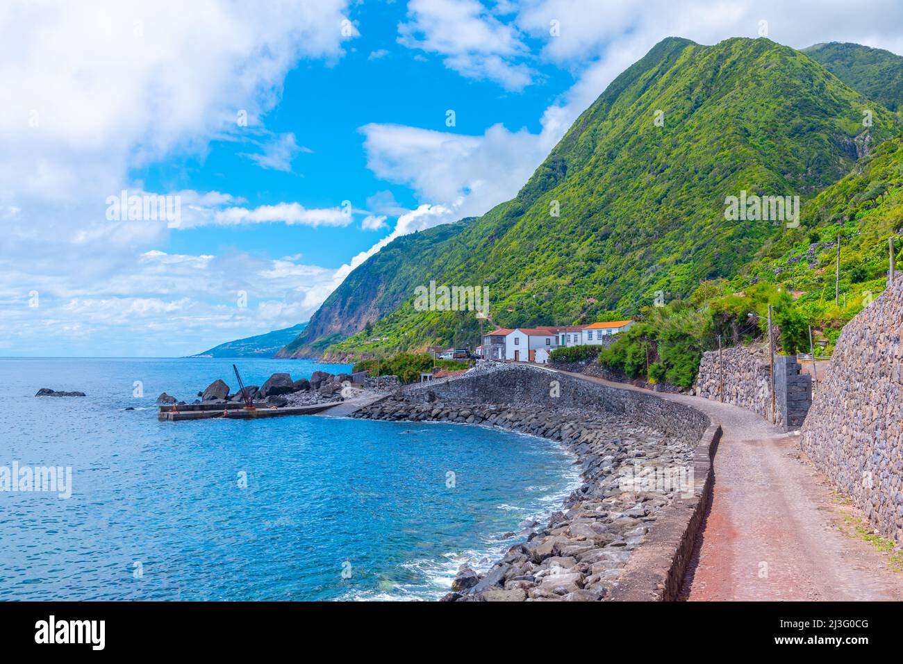 Faja dos Vimes village at Sao Jorge island in Portugal Stock Photo - Alamy