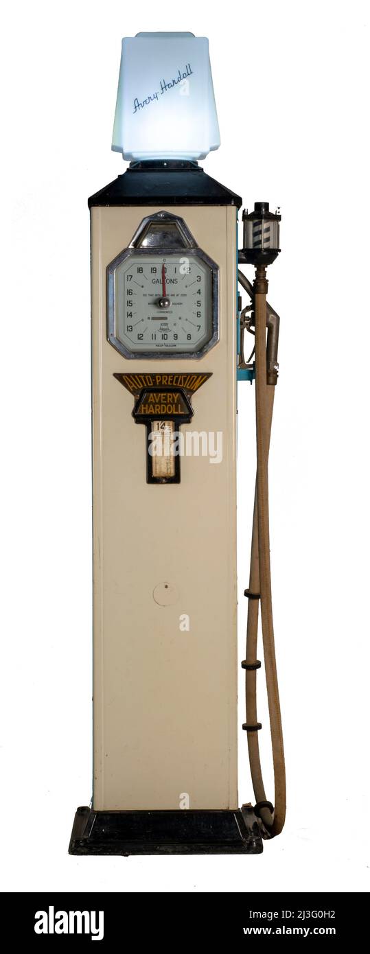 Avery Hardoll petrol pump of the 1930's Stock Photo - Alamy