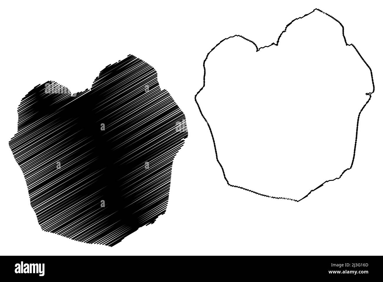 Rupat island (Republic of Indonesia, South East Asia) map vector ...