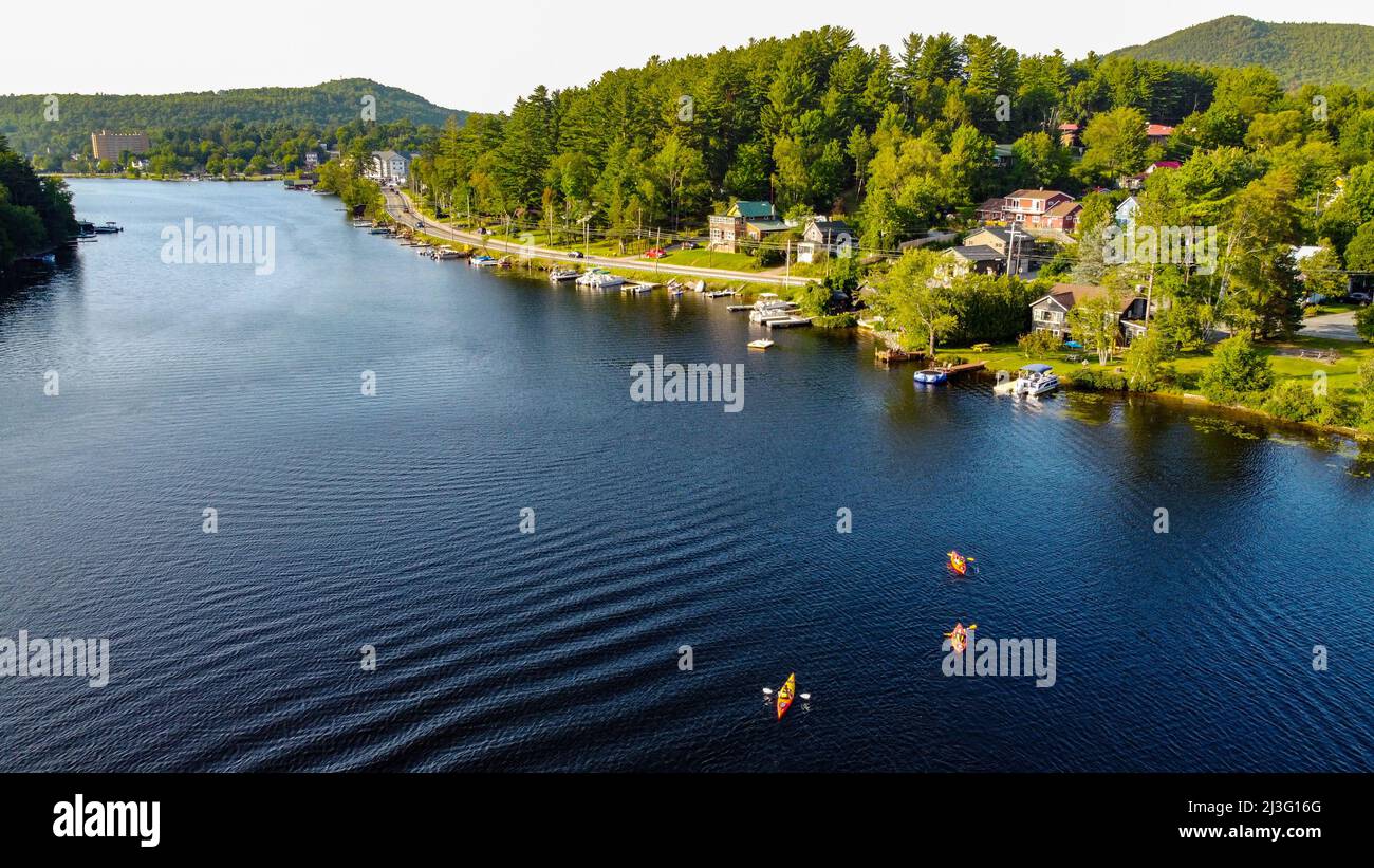 Lake Flower, Saranac Lake, NY, USA Stock Photo - Alamy
