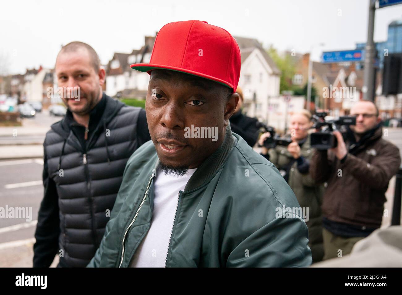 Grime artist Dizzee Rascal, real name Dylan Kwabena Mills, arrives at ...