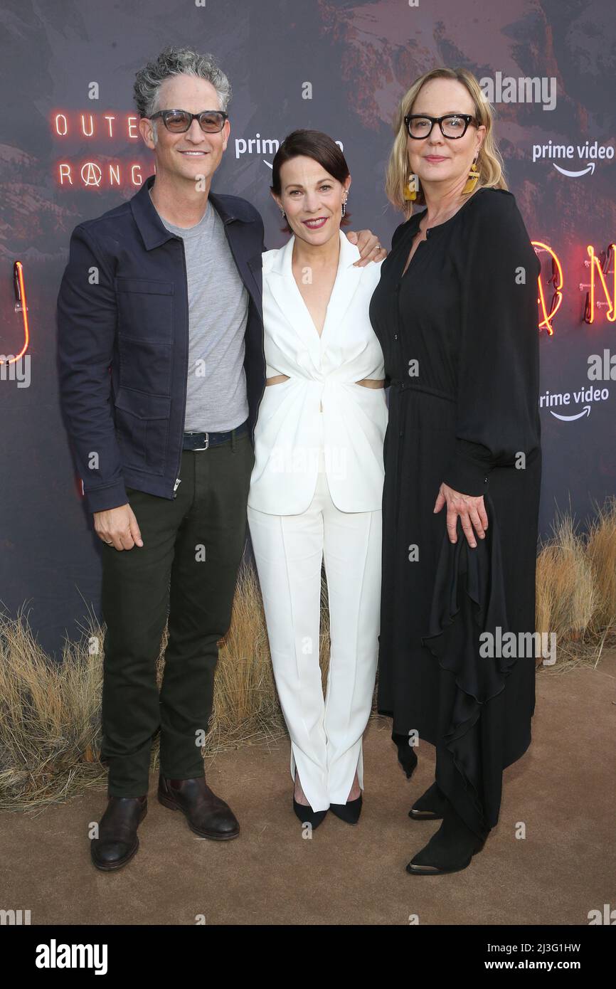 LOS ANGELES, CA - APRIL 7 - :Lili Taylor, Robin Sweet, Lawrence ...