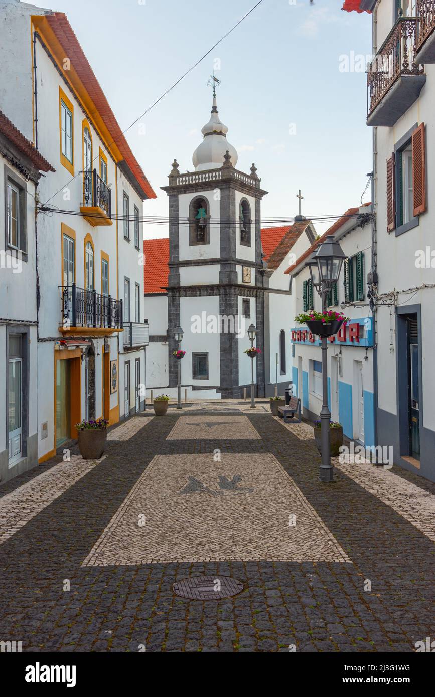 Matriz de Velas church at Velas, Sao Jorge island, Azores, Portugal ...