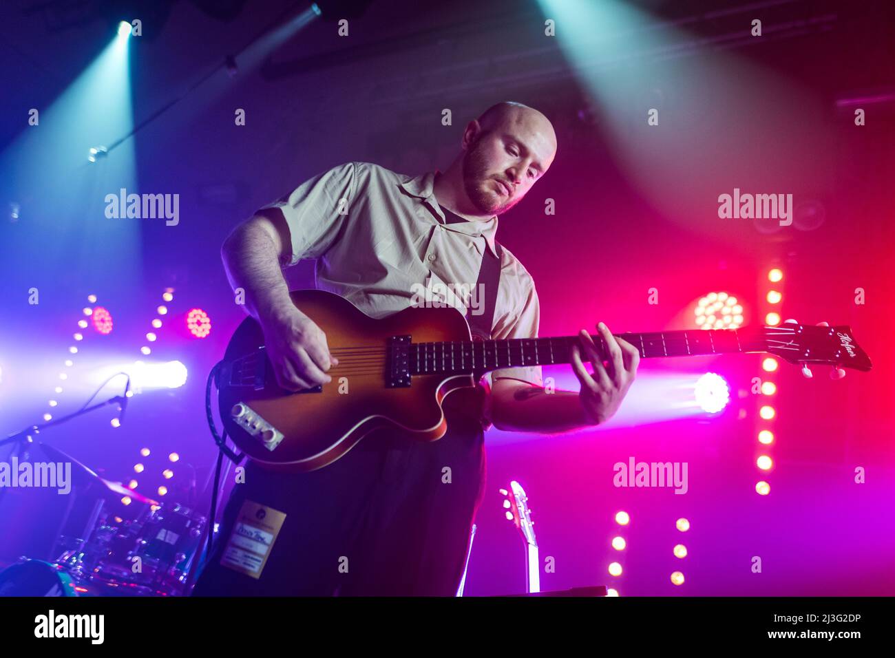 Edinburgh, Scotland. Thu 7 April 2022. Scottish band Savage Mansion ...