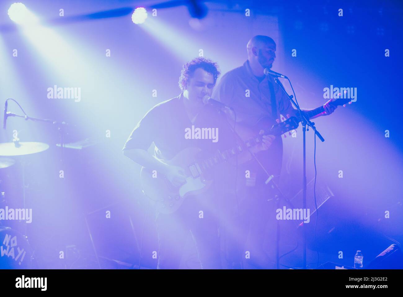 Edinburgh, Scotland. Thu 7 April 2022. Scottish band Savage Mansion ...