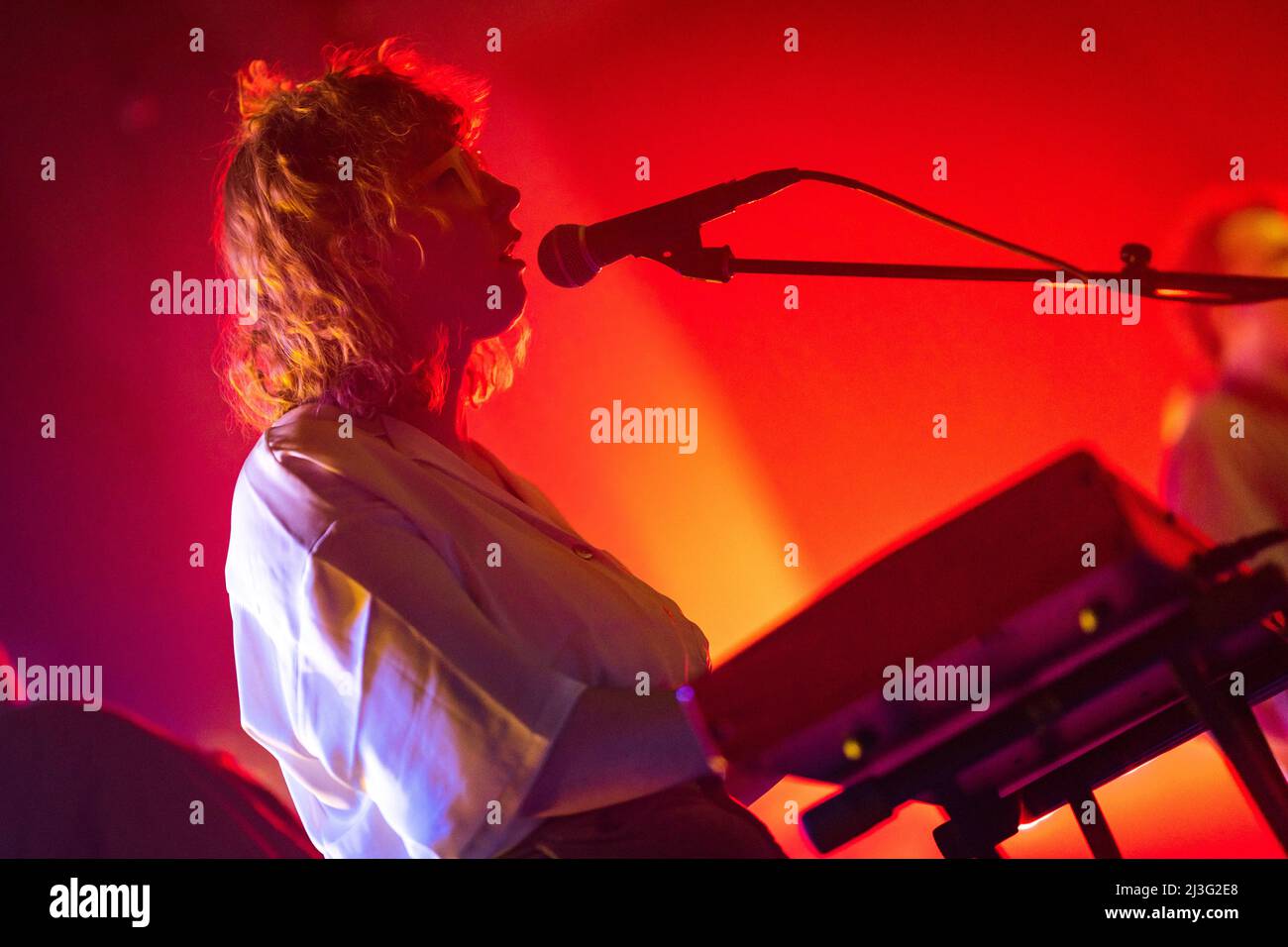 Edinburgh, Scotland. Thu 7 April 2022. Scottish band Savage Mansion ...