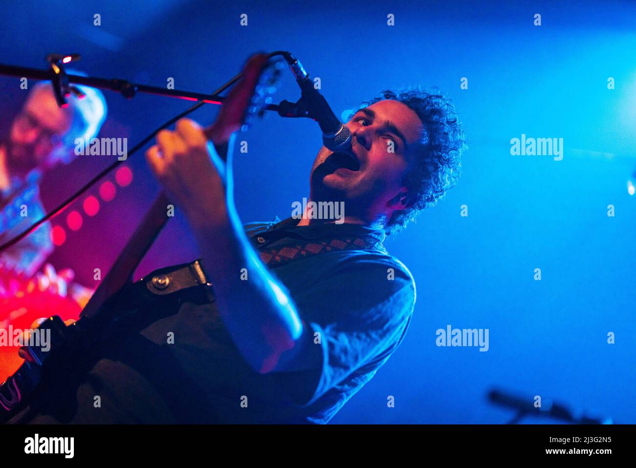 Edinburgh, Scotland. Thu 7 April 2022. Scottish band Savage Mansion ...