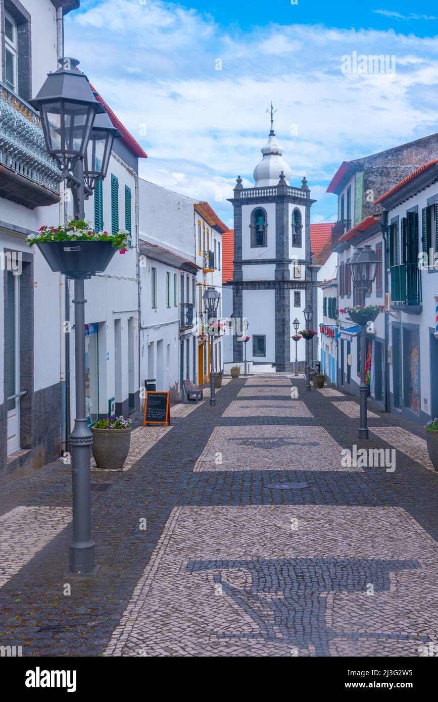 Matriz de Velas church at Velas, Sao Jorge island, Azores, Portugal ...