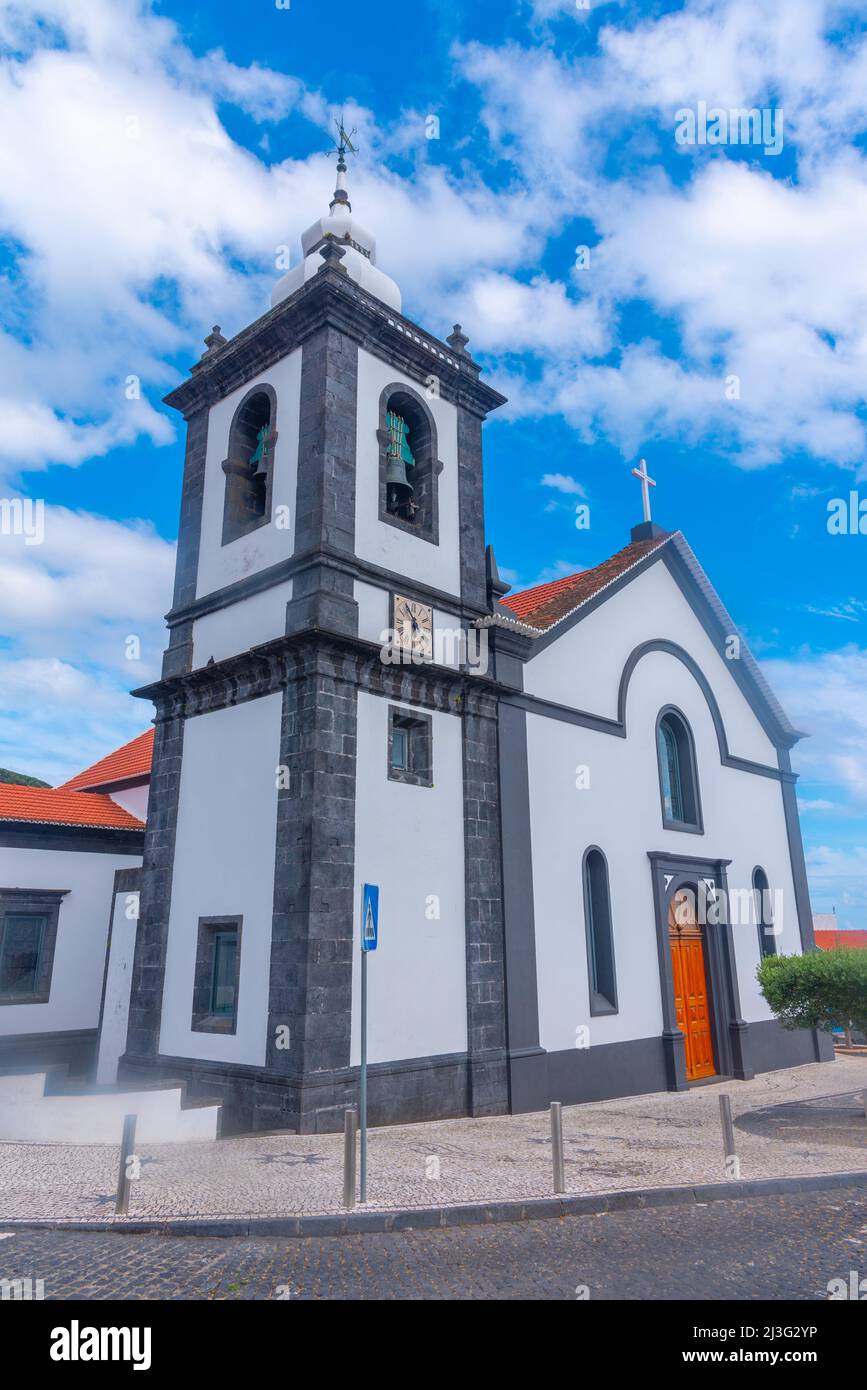 Matriz de Velas church at Velas, Sao Jorge island, Azores, Portugal ...