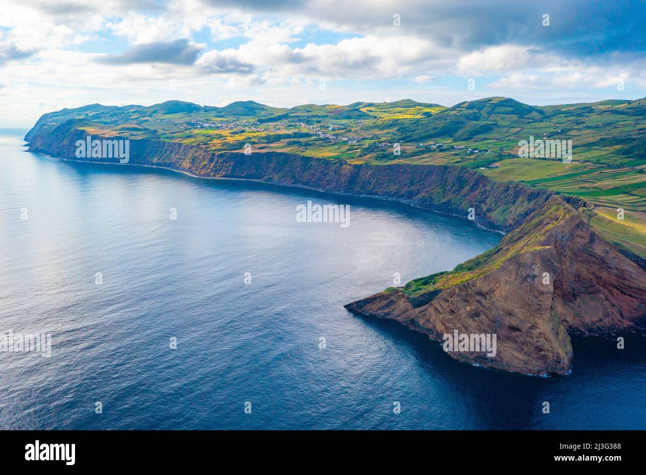 Morro de Lemos Caldera at Sao Jorge island, Azores, Portugal Stock ...