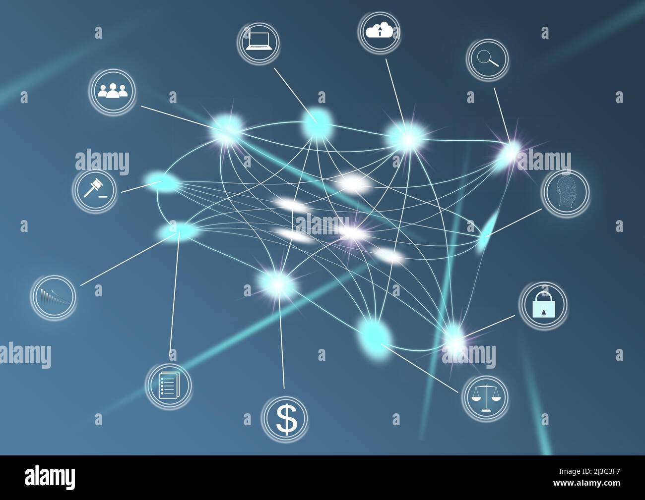 Futuristic user interface concept. Graphical User Interface(GUI). Head up Display. Internet of ...
