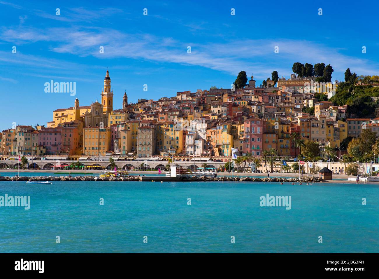 Menton, French Riviera, France Stock Photo - Alamy