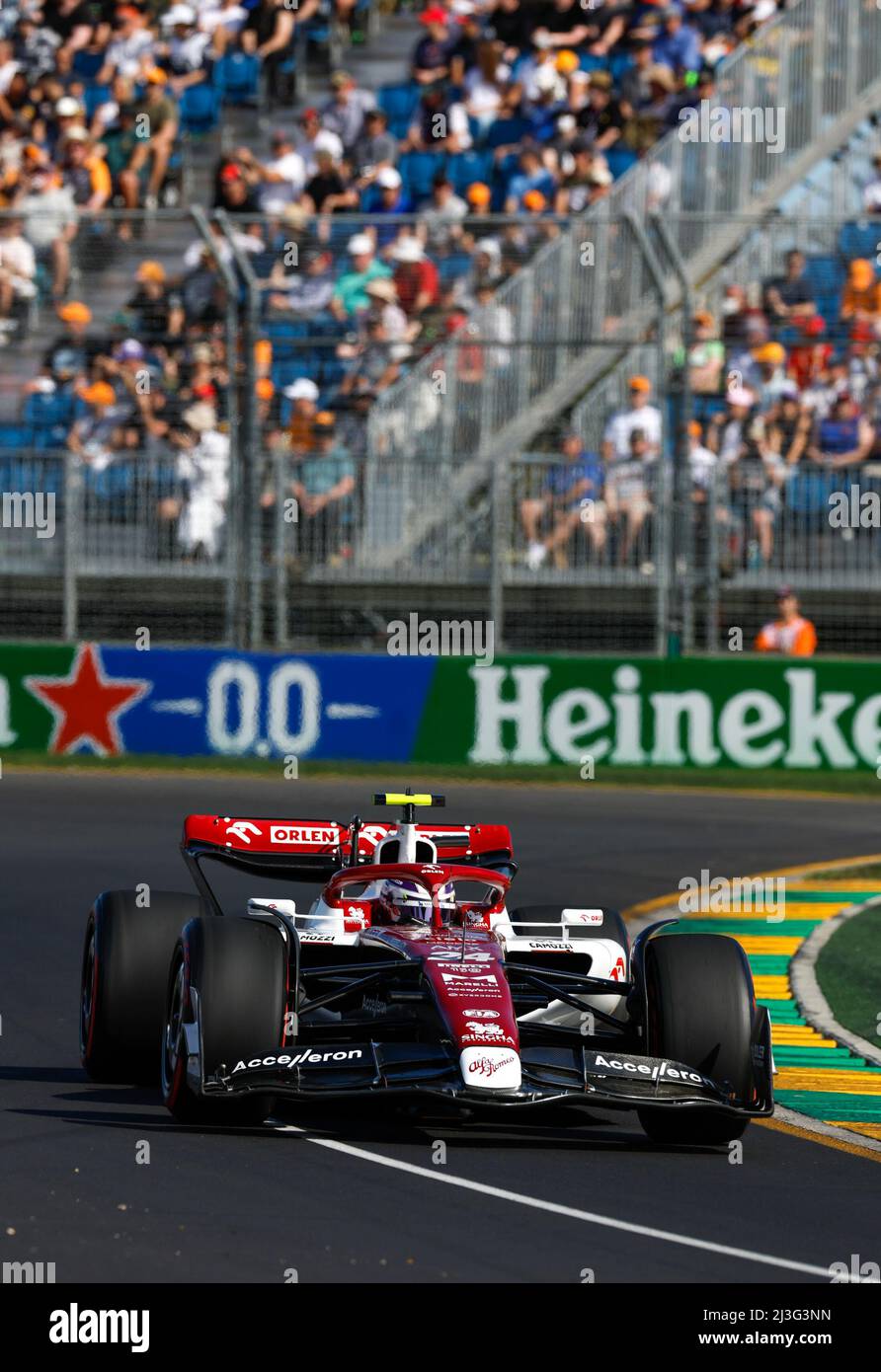 24 ZHOU Guanyu (chi), Alfa Romeo F1 Team ORLEN C42, action during the ...