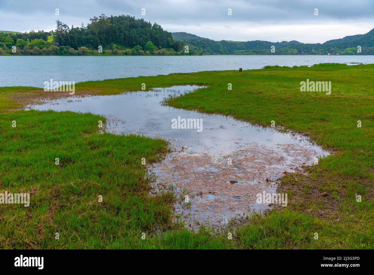 Furnas lake at Sao Miguel island, Portugal Stock Photo - Alamy