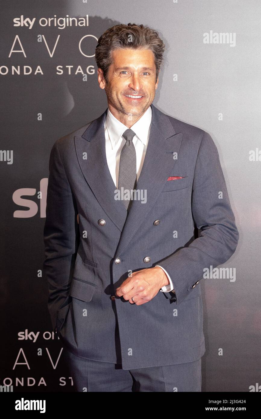 American actor Patrick Dempsey on the red carpet for the premiere of ...