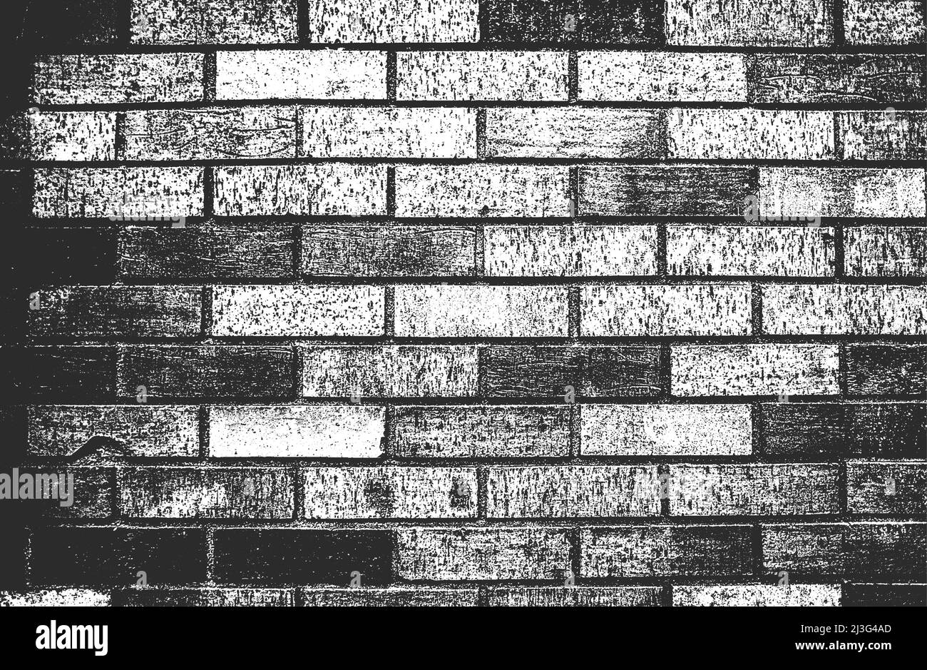 Distressed overlay texture of old brick wall, grunge background ...