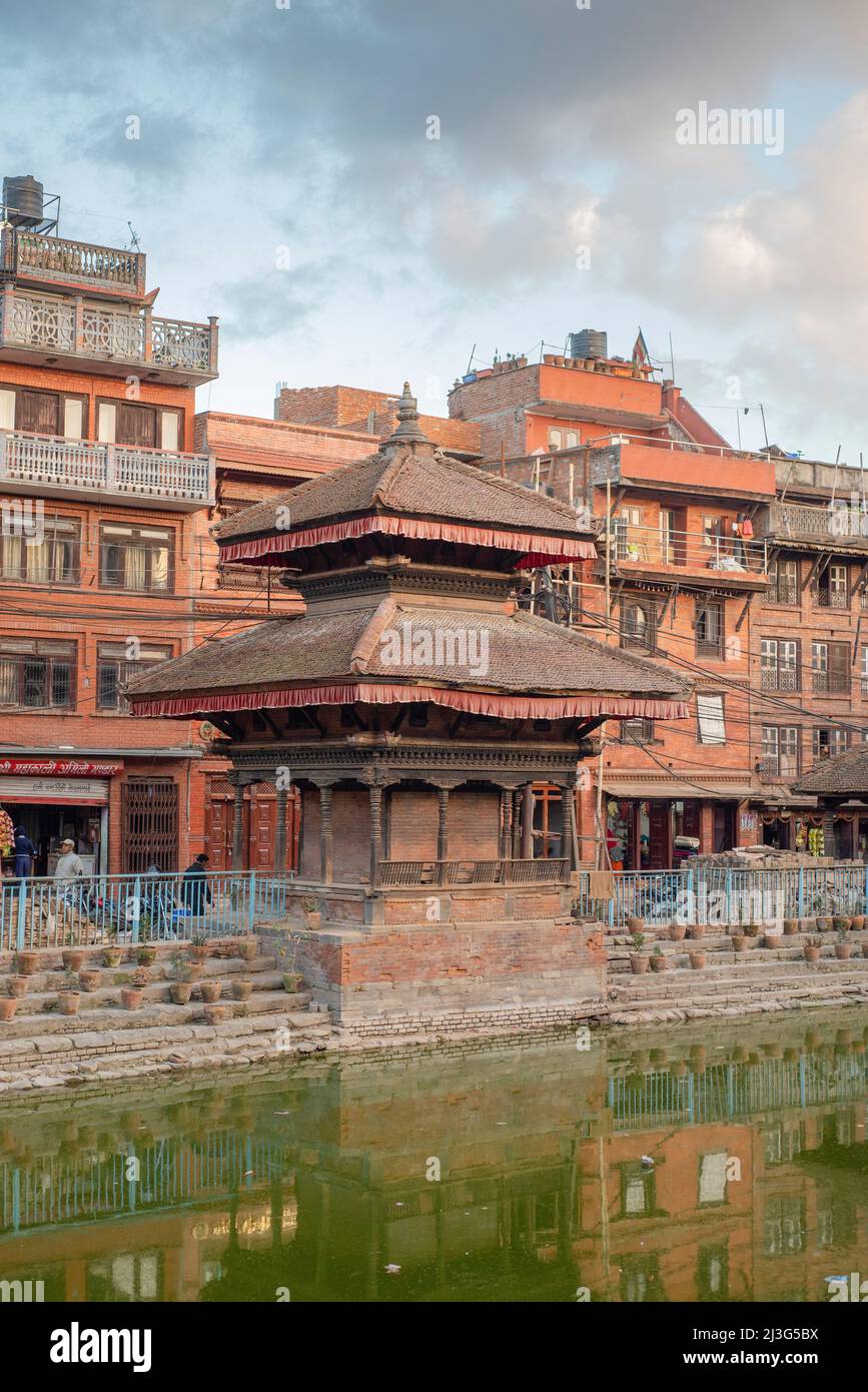 Daily Life In Bhaktapur, Nepal Stock Photo - Alamy