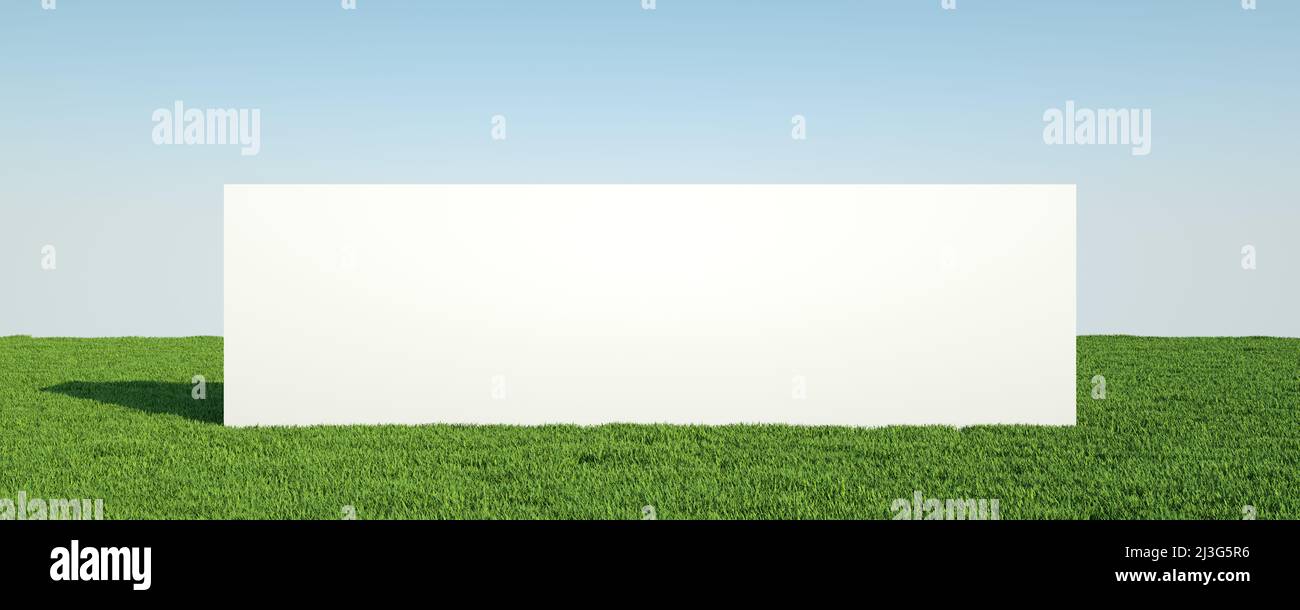 3D Background abstraction of lawn advertising with conditional ...