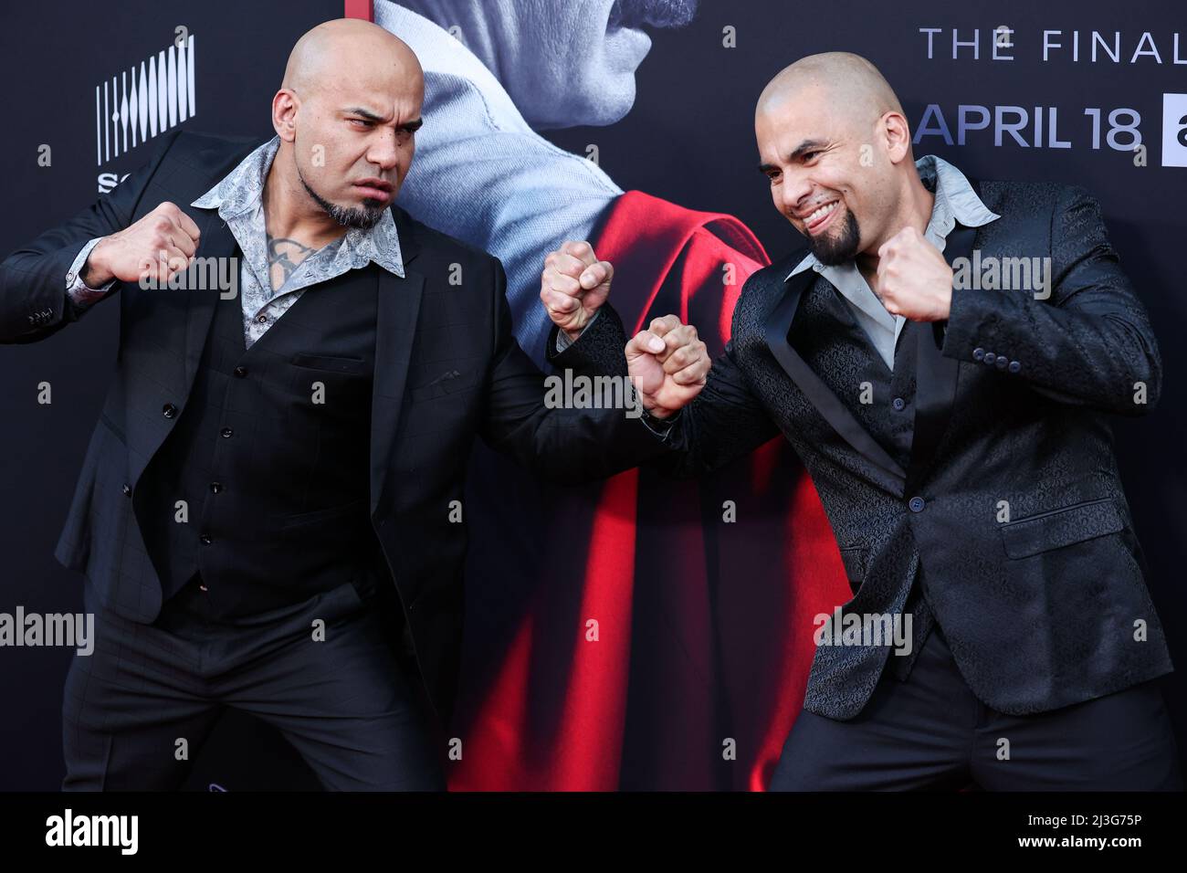 HOLLYWOOD, LOS ANGELES, CALIFORNIA, USA - APRIL 07: Luis Moncada and ...