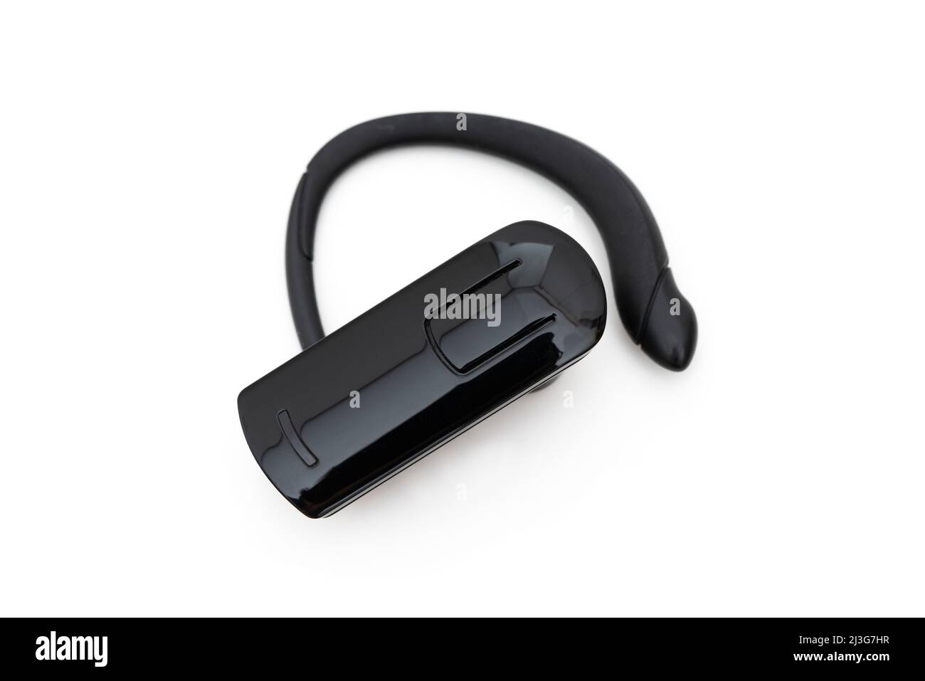 Bluetooth headset on the white background Stock Photo - Alamy