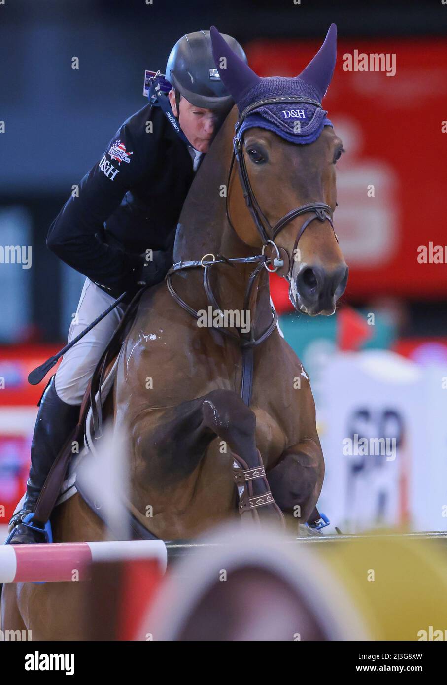 Leipzig, Germany. 07th Apr, 2022. John Whitaker of Great Britain ...