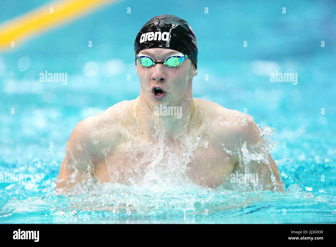 Loughborough NC's Gregory Butler in action during the Men's Open 200m ...