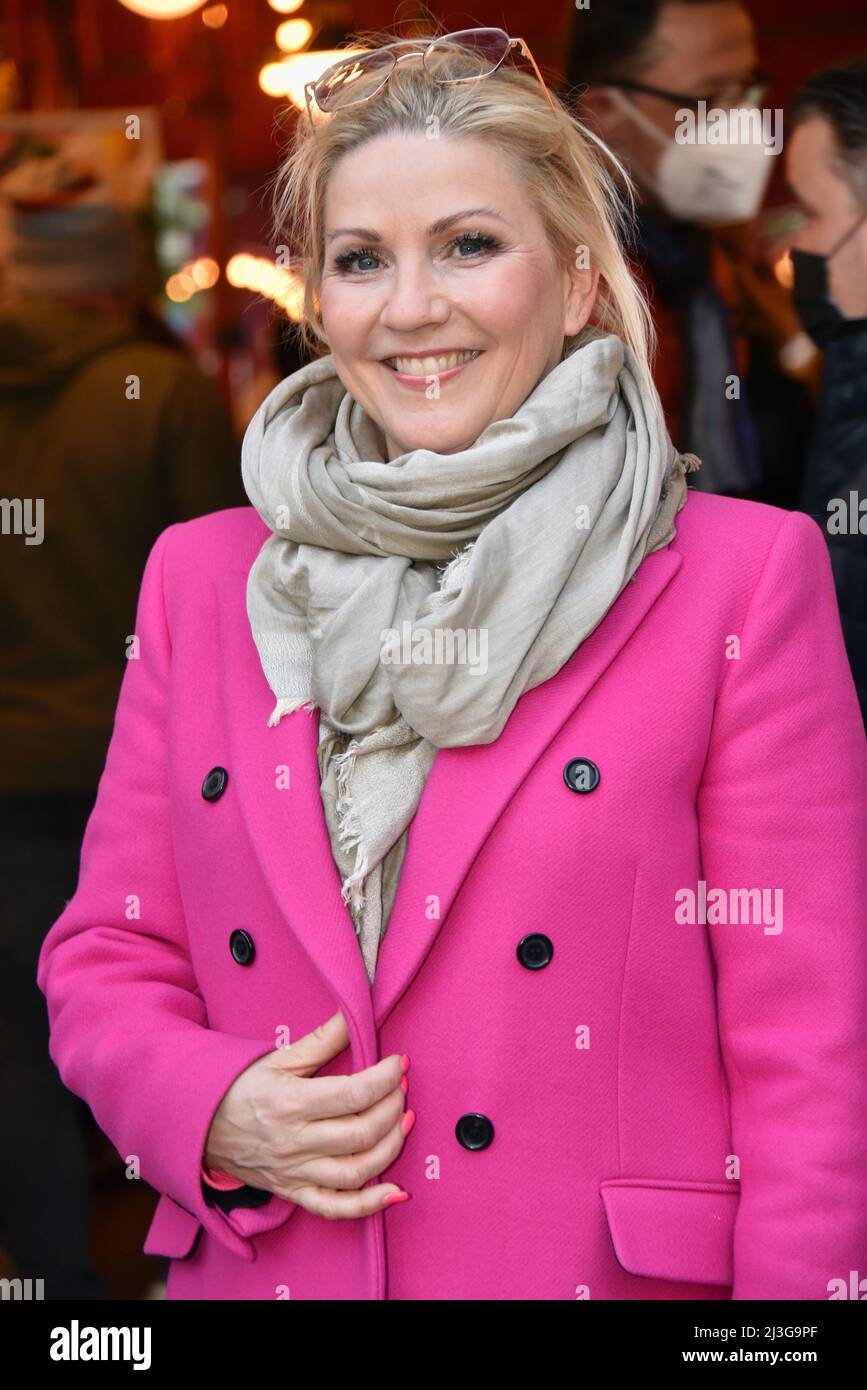 Cologne, Germany. 07th Apr, 2022. Presenter Aleksandra Aleks Bechtel ...
