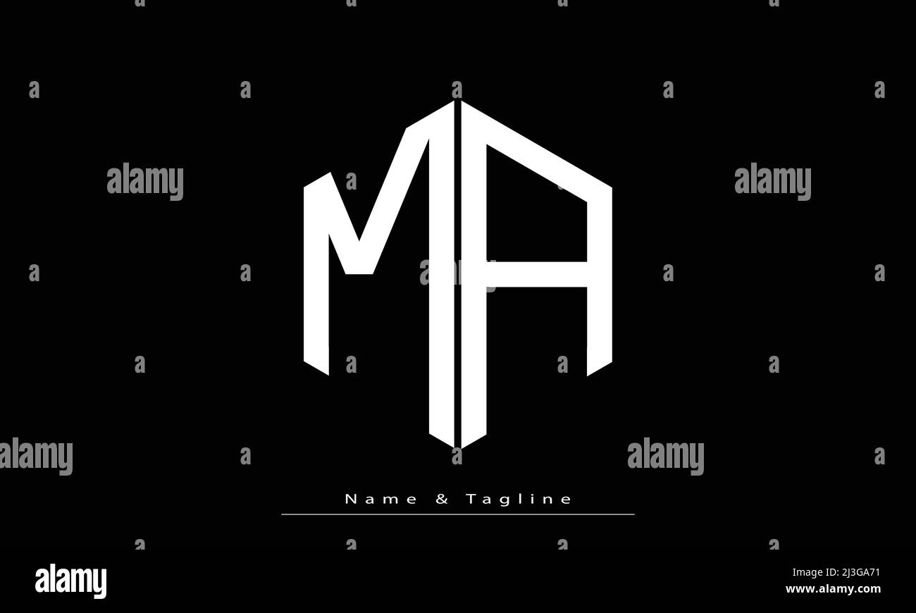 Letter ma logo Black and White Stock Photos & Images - Alamy