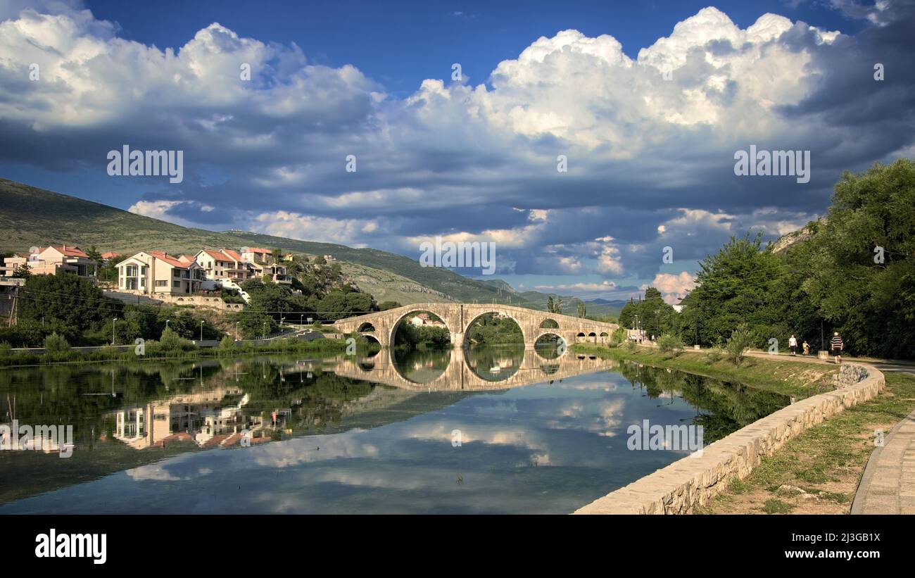 Arslanagic Bridge on Trebisnjica River in Trebinje, Bosnia And ...