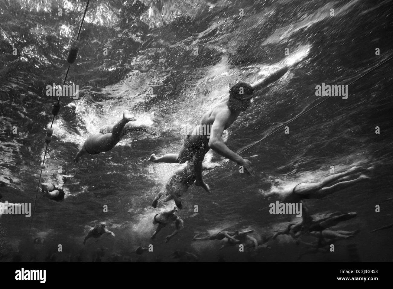 A general view of a warm up pool during day four of the 2022 British ...